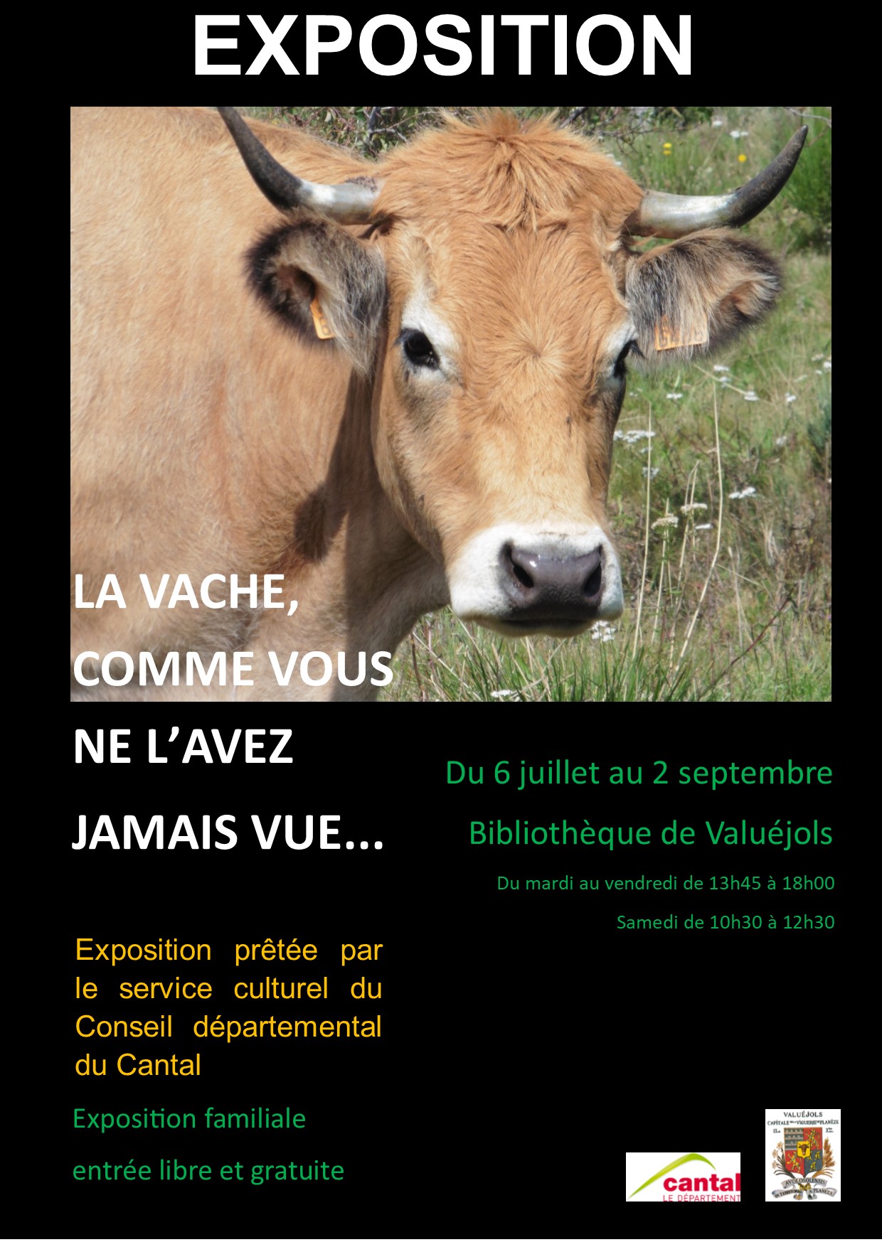Exposition "La vache comme vous ne l'avez jamais vue" - Valuéjols, une ...
